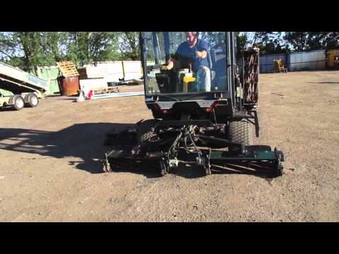 Hayter Beaver T44 5-gang ride on mower c/w cab STARTS DRIVES AND STEERS ...