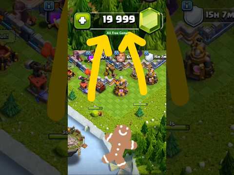 Free 20000 Gems🤯😱 Clash Of Clans #shortsviral #clashofclans #coc #shorts