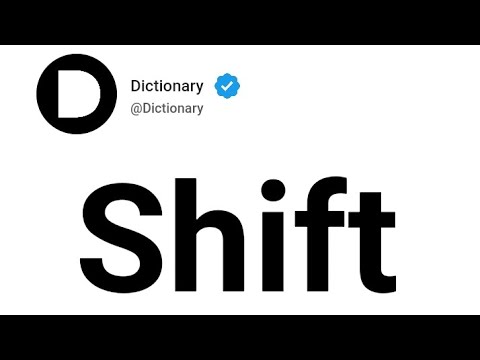 Shift Meaning In English
