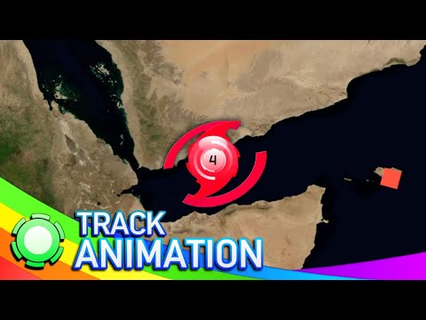 The track of Cyclone Rekha (2024) - Hypothetical Storm animation
