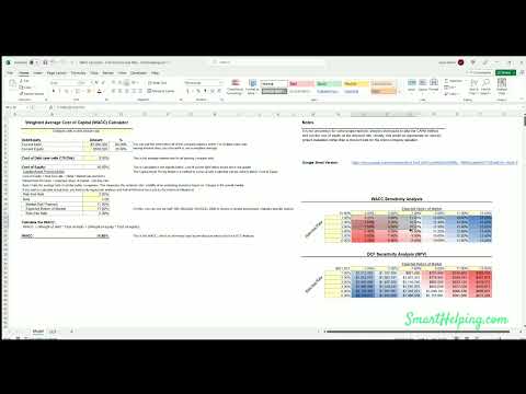 WACC Spreadsheet Calculator
