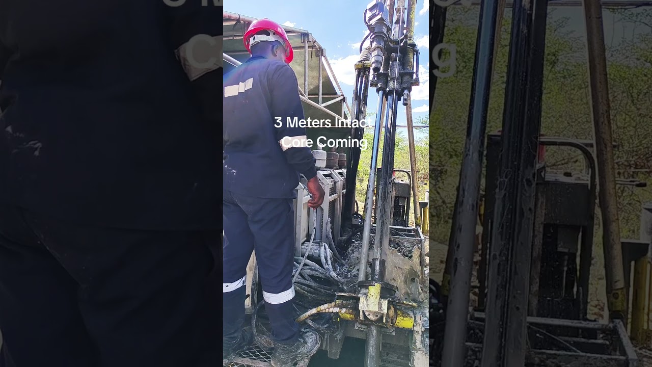 Diamond drilling. EP800 with 3 meters intact core.#drilling #drillingrig #diamonddrilling