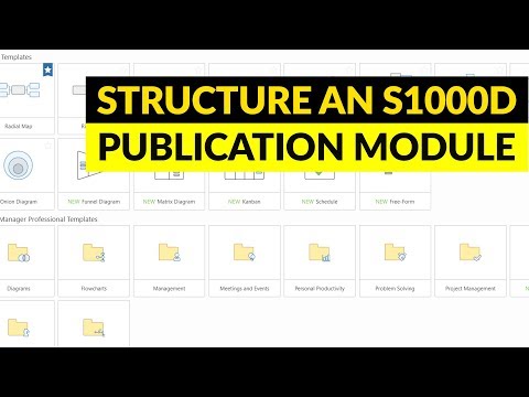 Structure an S1000D Publication Module/CMP using MindManager