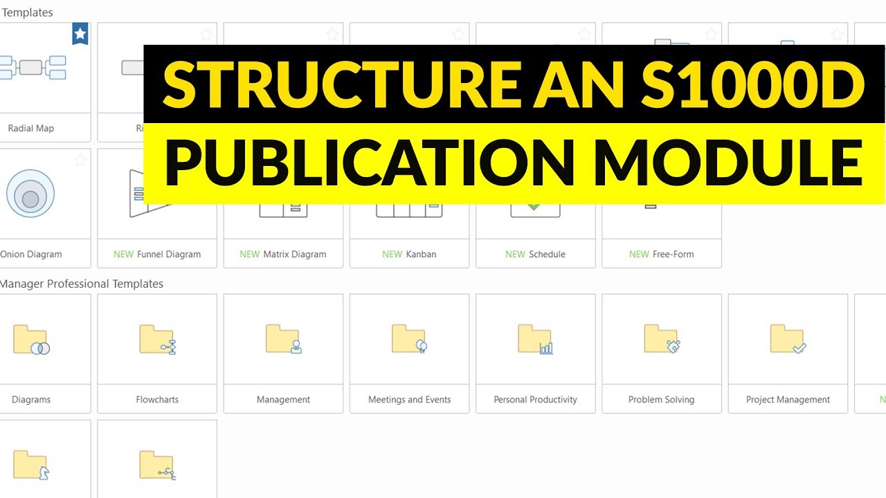Structure an S1000D Publication Module/CMP using MindManager
