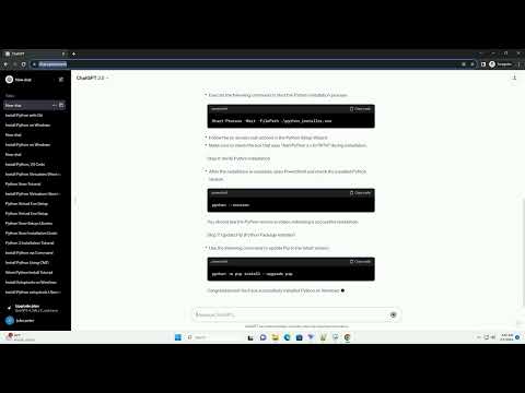 install python windows powershell