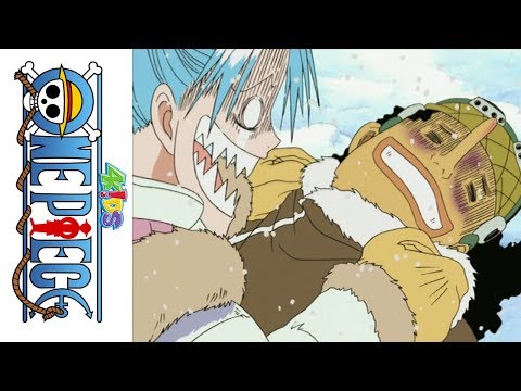 One Piece (4Kids Dub) Vivi saves Usopp from freezing