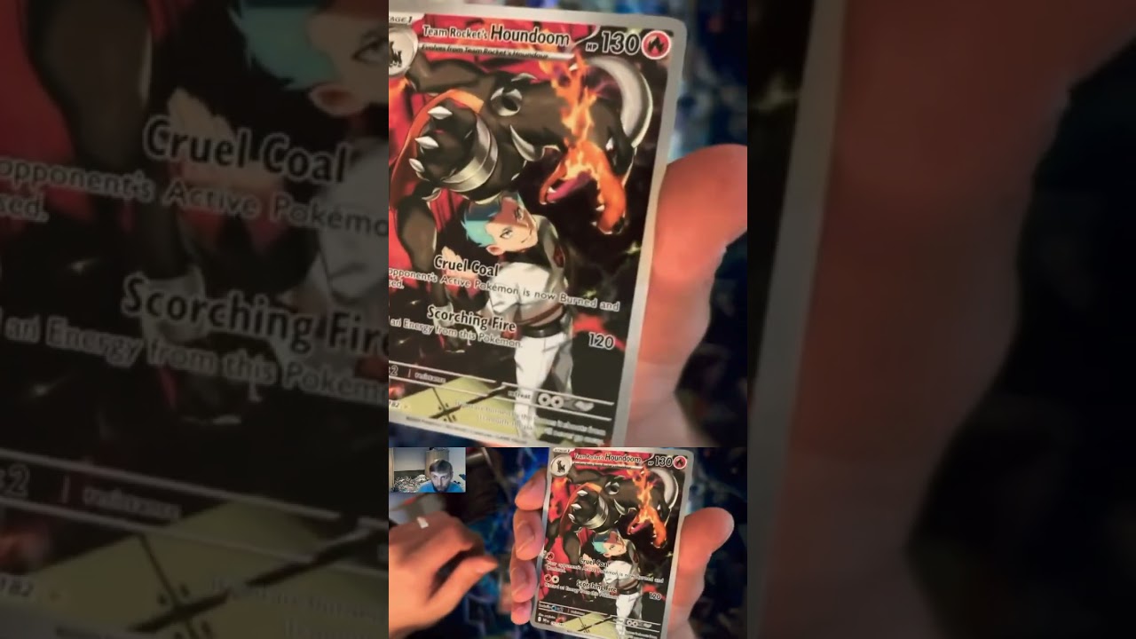 Team rockets Houndoom!! #destinedrivals #pokemoncards #pokemon #pokemontcg