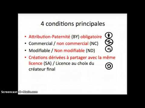 Les Licences Creative Commons