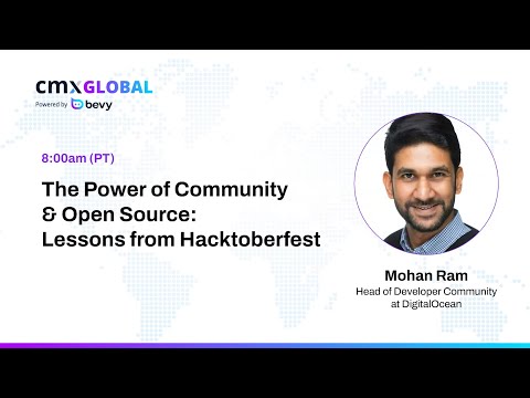 The Power of Community & Open Source Lessons from Hacktoberfest - Mohan Ram