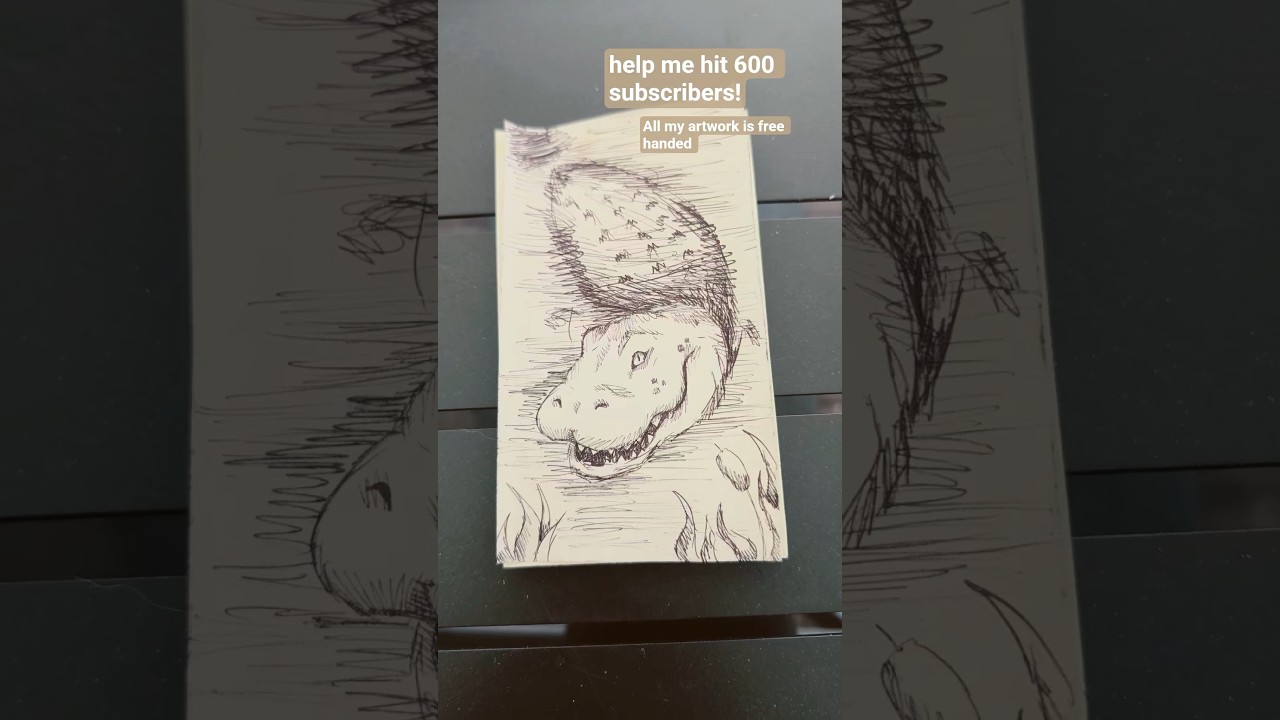 quick doodle! 🐊🌴☀️ #animalart #drawing #trending #shorts