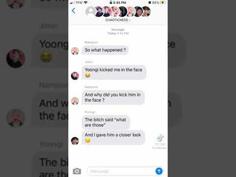 BTS TEXT MESSAGES!! PT 1 #BTS #texts #shorts #edits