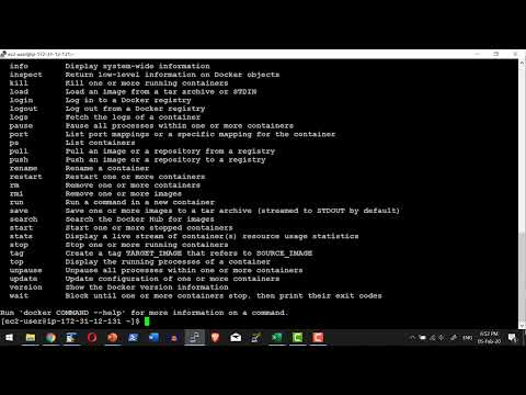 Docker Container Setup AWS EC2 Docker Installation - Video 2