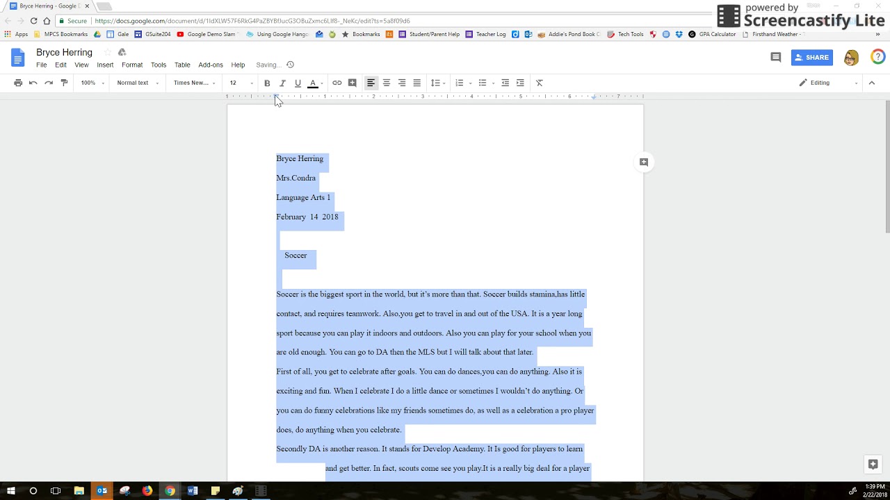 Fix indent issue in Docs