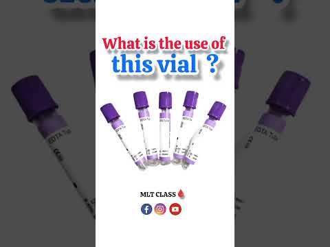 WHAT IS THE USE OF THIS VIAL ( EDTA ) ❓❓ #shorts #trending #viral #mltclass #blood #lab #bmlt #dmlt
