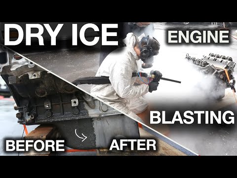 Using Dry Ice to Clean a Dirty Engine Looks Immensely Satisfying