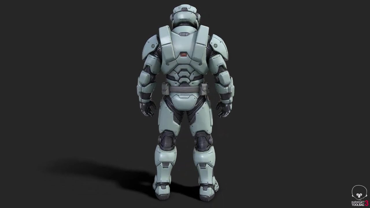 Science Fiction Soldier High Detail 3D model