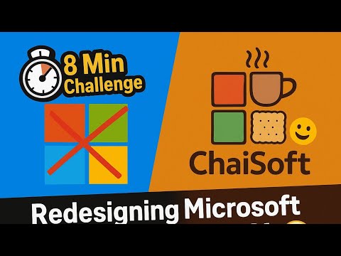 Redesign microsoft logo in 8 minutes😱 / Technical guru #microsoft