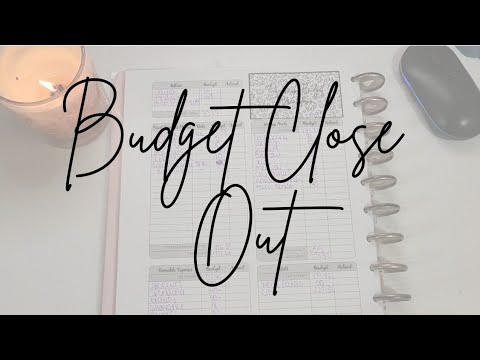 Paycheck Budget Close Out | Zero Based Budgeting | @thebudgetmom BBP Workbook