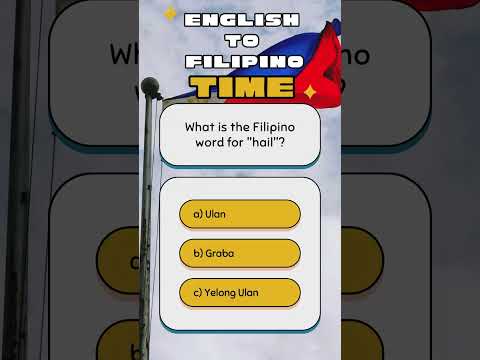 What is the filipino word for "hail"? #filipinowords