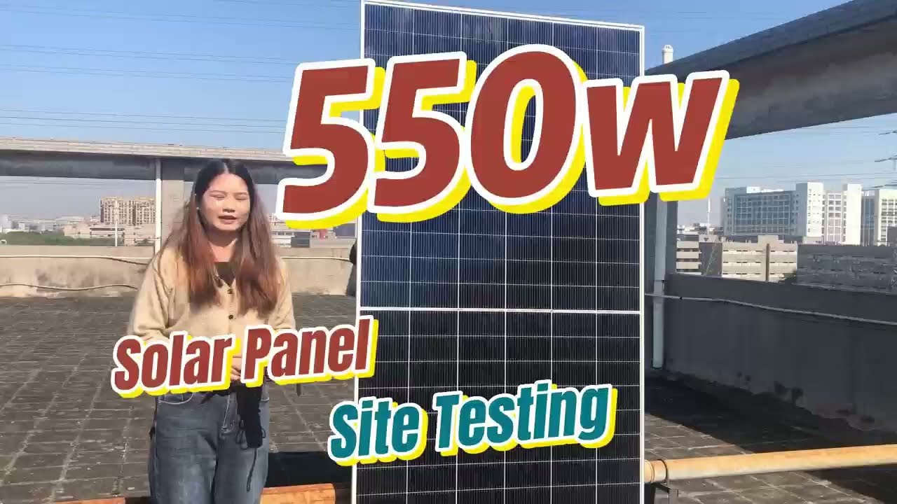 Mars 550W solar panel test