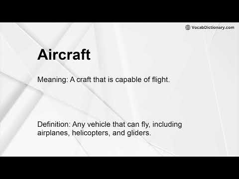 Aircraft Meaning