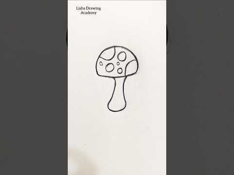 How to draw a Mushroom🍄 #mushroom #shorts #shortvideo #youtubeshorts #youtube #drawing #art #foryou