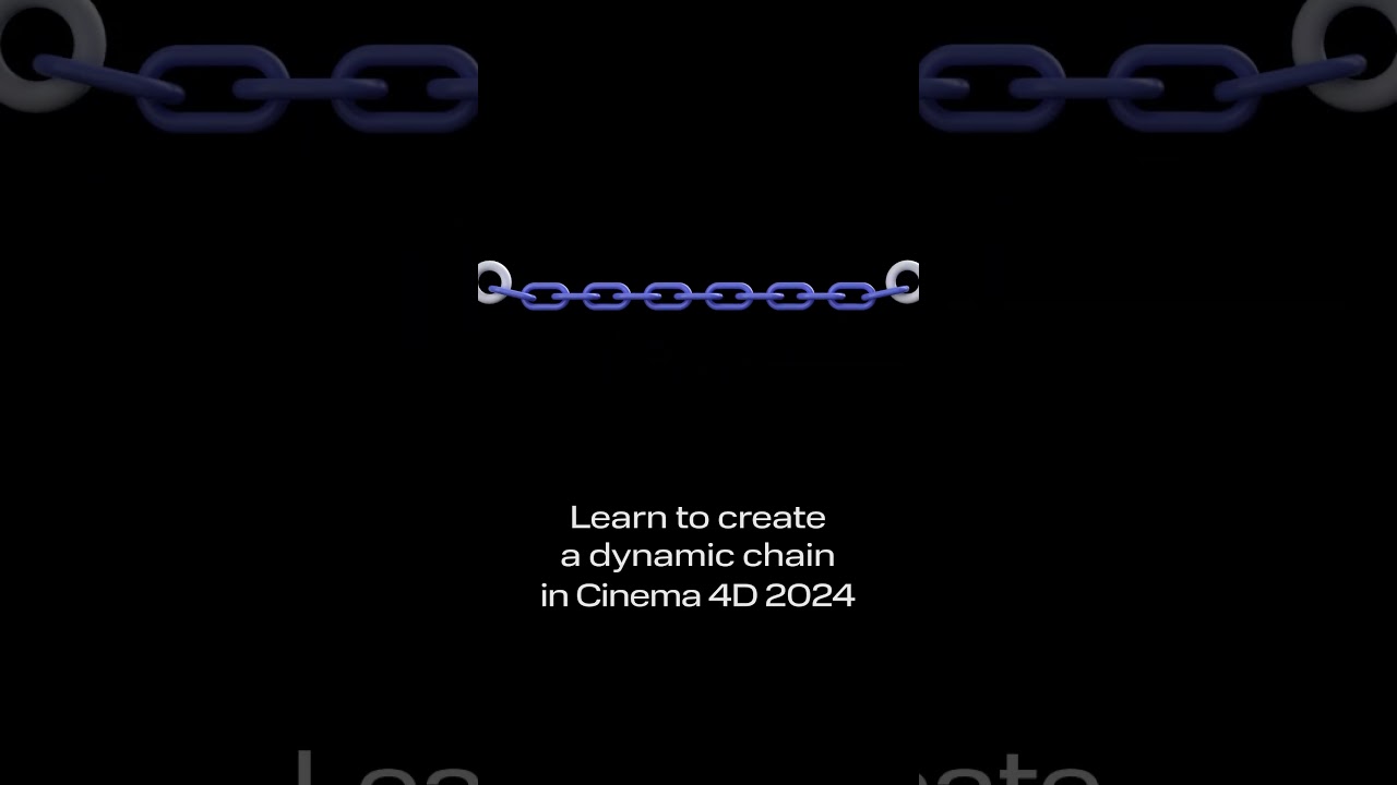 Learn to create a dynamic chain in Cinema 4D 2024 in just 2 minutes! #cinema4d #maxon #3D