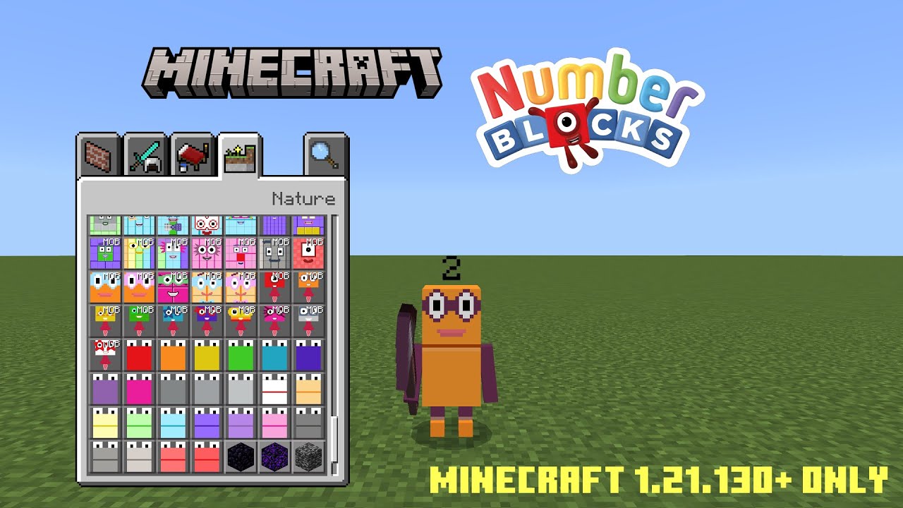 Numberblocks Minecraft Addon 1.6.10 Update
