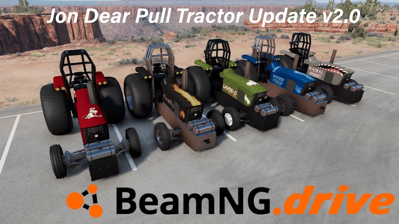 Jon Dear Pulling Tractor 2.0 - BeamNG.drive