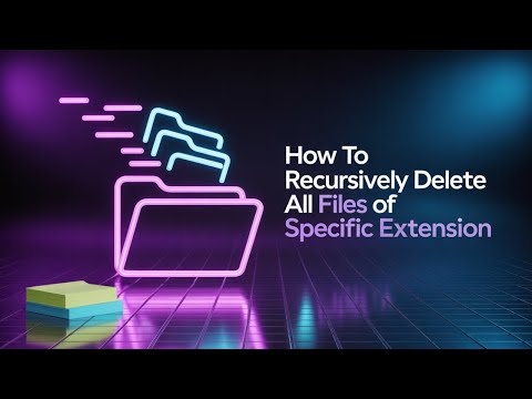 How Can I Recursively Delete All Files of a Specific Extension in the Current Directory /Linux GUIDE