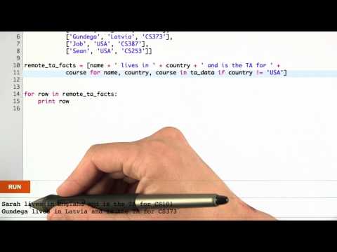Learn List Comprehensions 3 Design of Computer Programs - Mind Luster