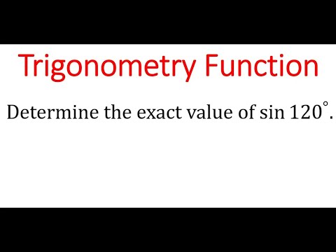 EXACT Value Of sin(120)
