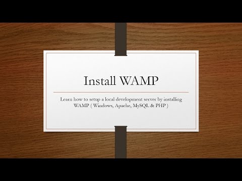 Learn how to setup a local development server by installing Bitnami WAMP Stack