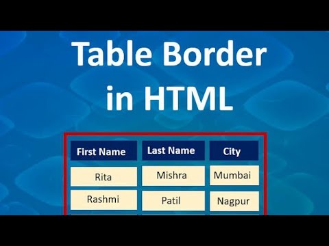 padding in table in html (css) | web devlopment | web designing