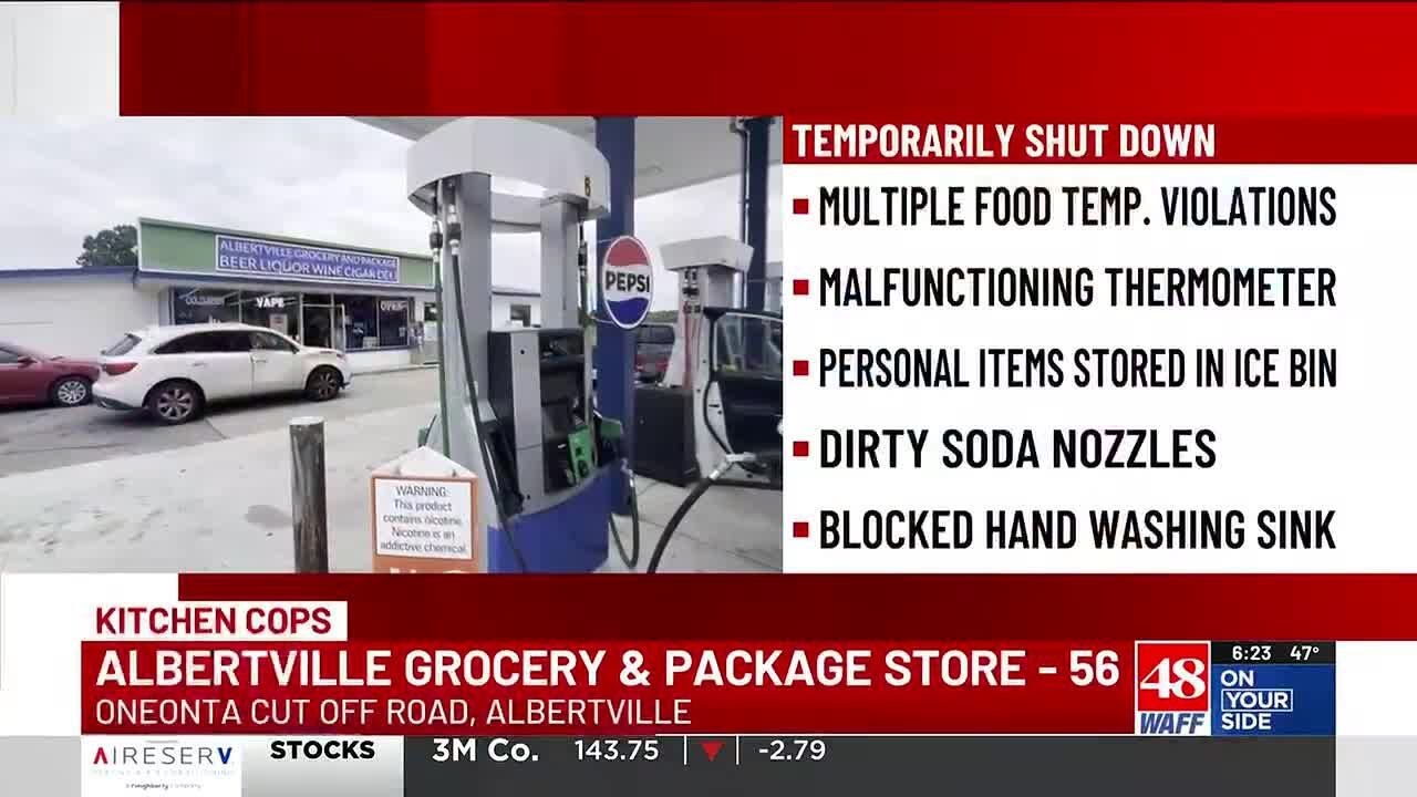 Mini-mart temporarily shut down after one of the lowest scores in Kitchen Cops history