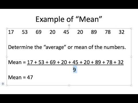 Average vs. Median