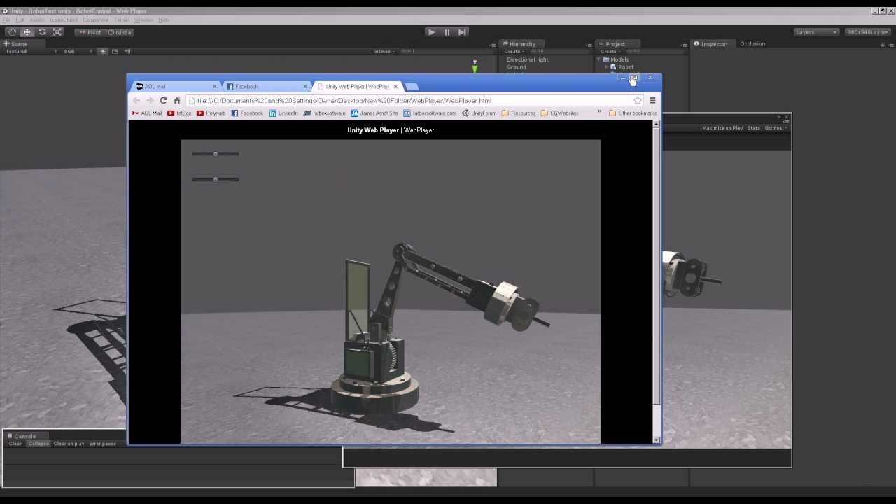 How to use Unity3D physics to make a robot hand move and grab an object ...