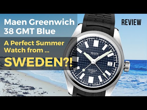 A Perfect Summer Watch: Maen Greenwich 38 GMT. Watch Review.
