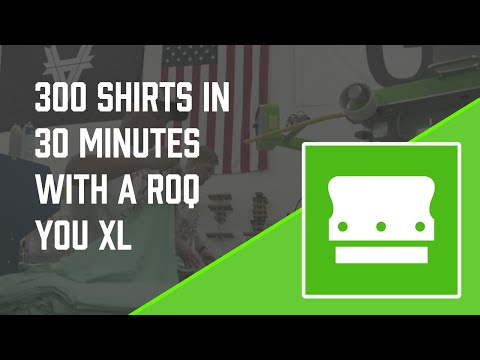 Guru Printing 300 Shirts in Half an Hour with The ROQ You XL