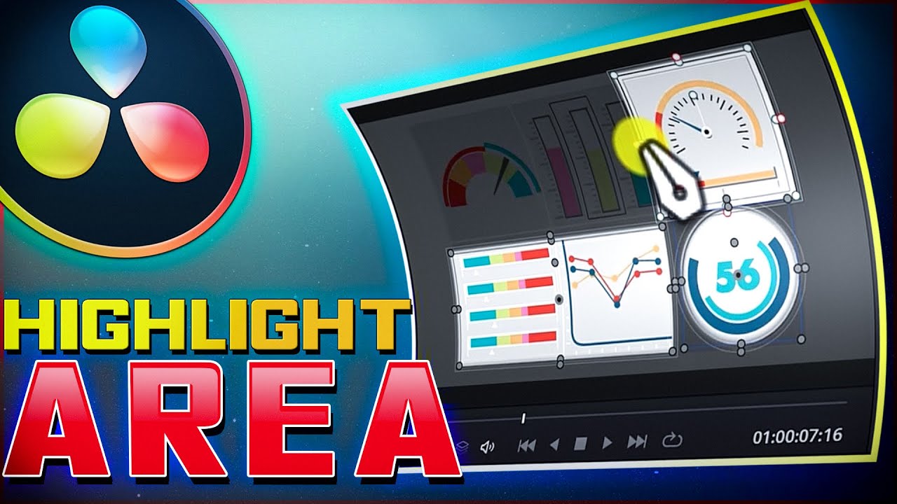 Easy way to HIGHLIGHT AREA in DaVinci Resolve