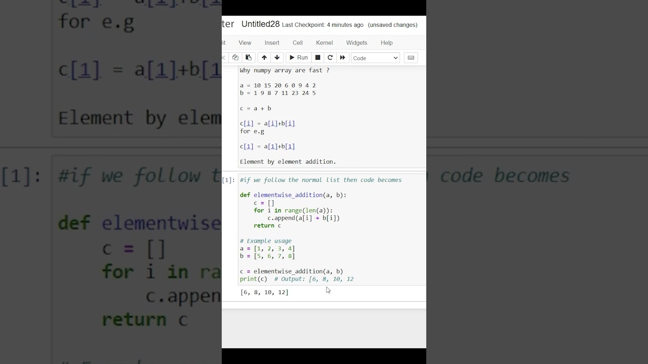 Day-69 | Numpy Fast ? | Mechanical to data science #datascience #ml #sql #ai #python #mechanical
