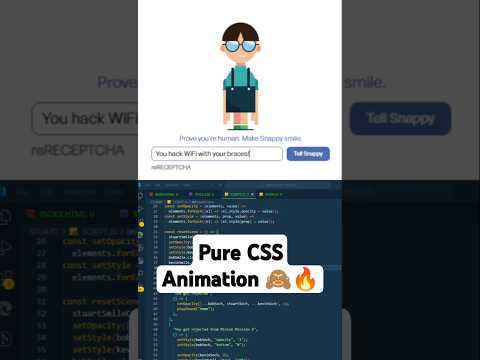 Make Snappy Smile CAPTCHA CSS Animation