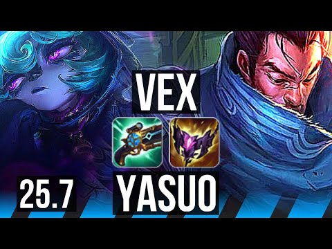 VEX vs YASUO (MID) | KR Diamond | 25.7