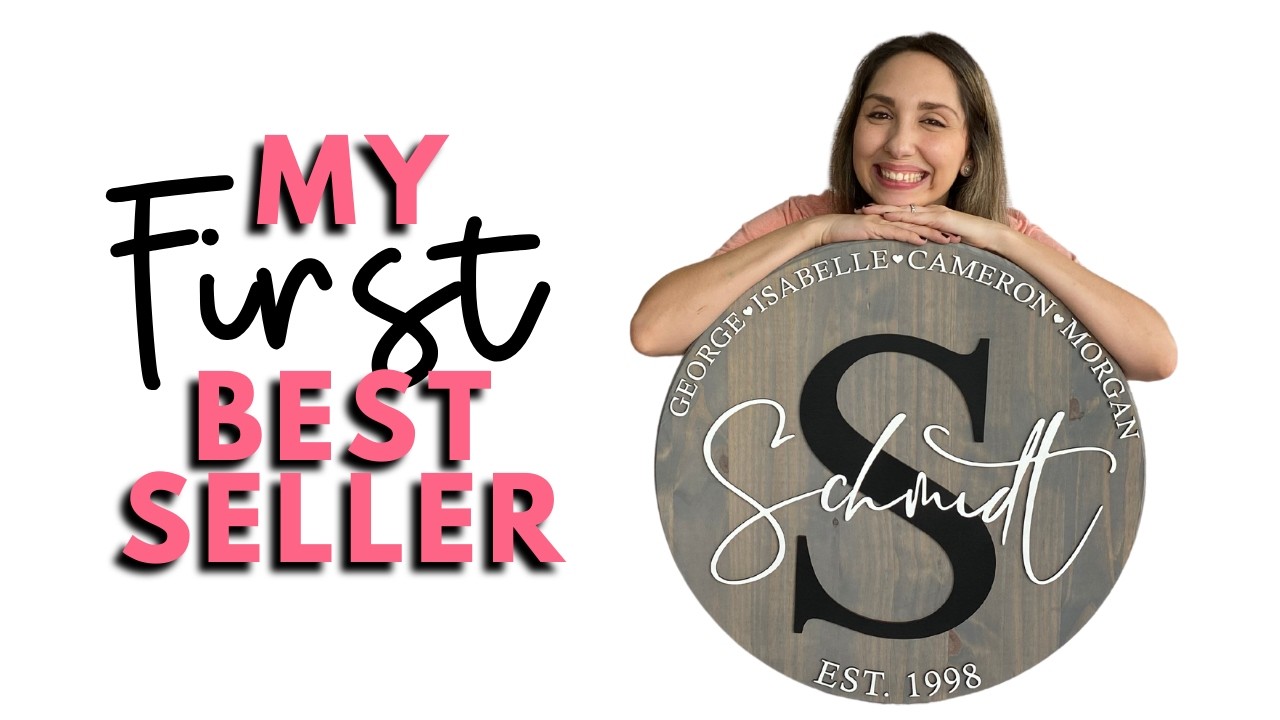 Laser Cut Round Monogram Sign