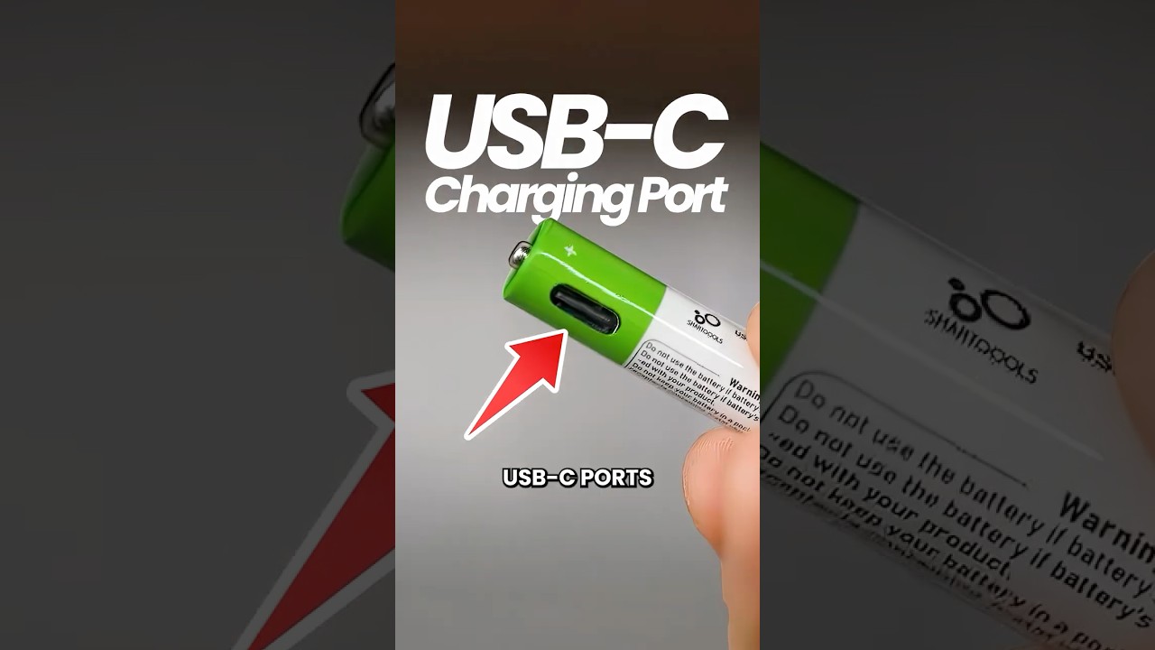 AA Batteries with USB-C Ports