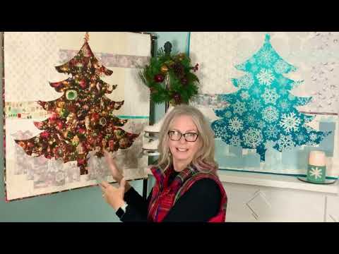 JOY Christmas Tree Quilt Pattern - made with BOTH beautiful sides of fabric!