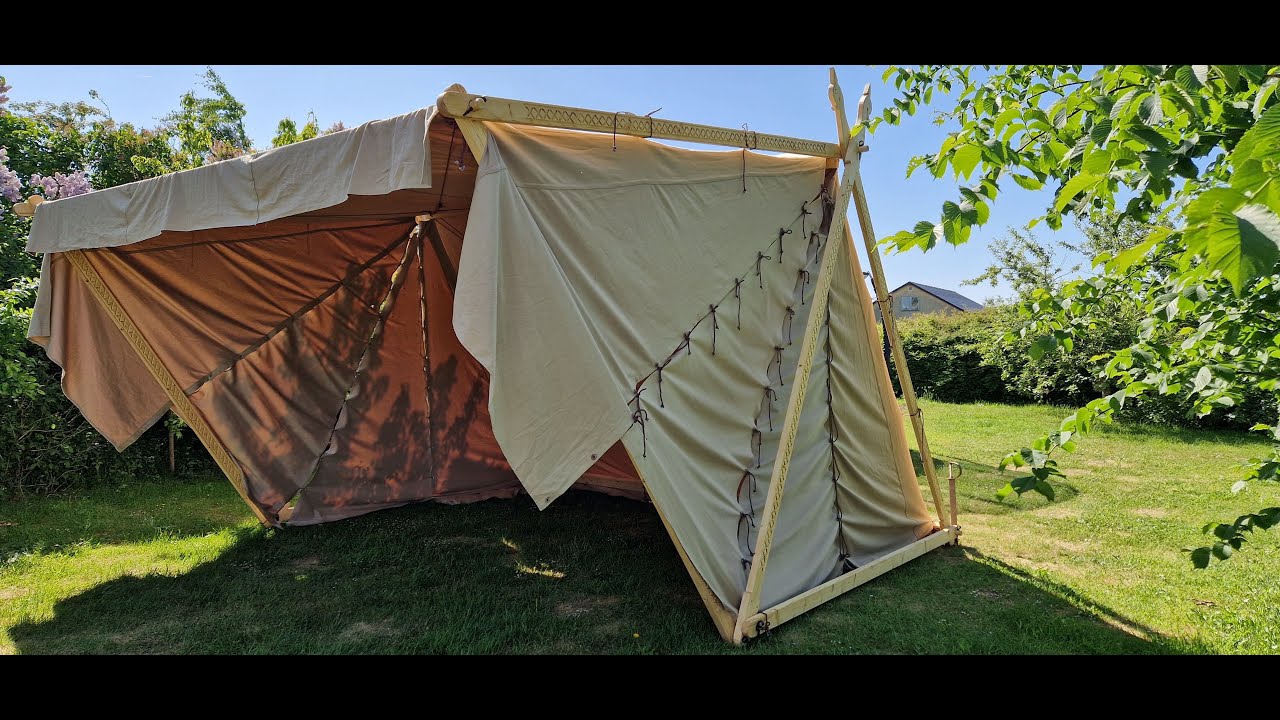 Setting up my viking tent!