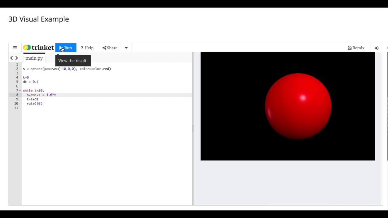 Make a Graph from your VPython (glowscript) model.