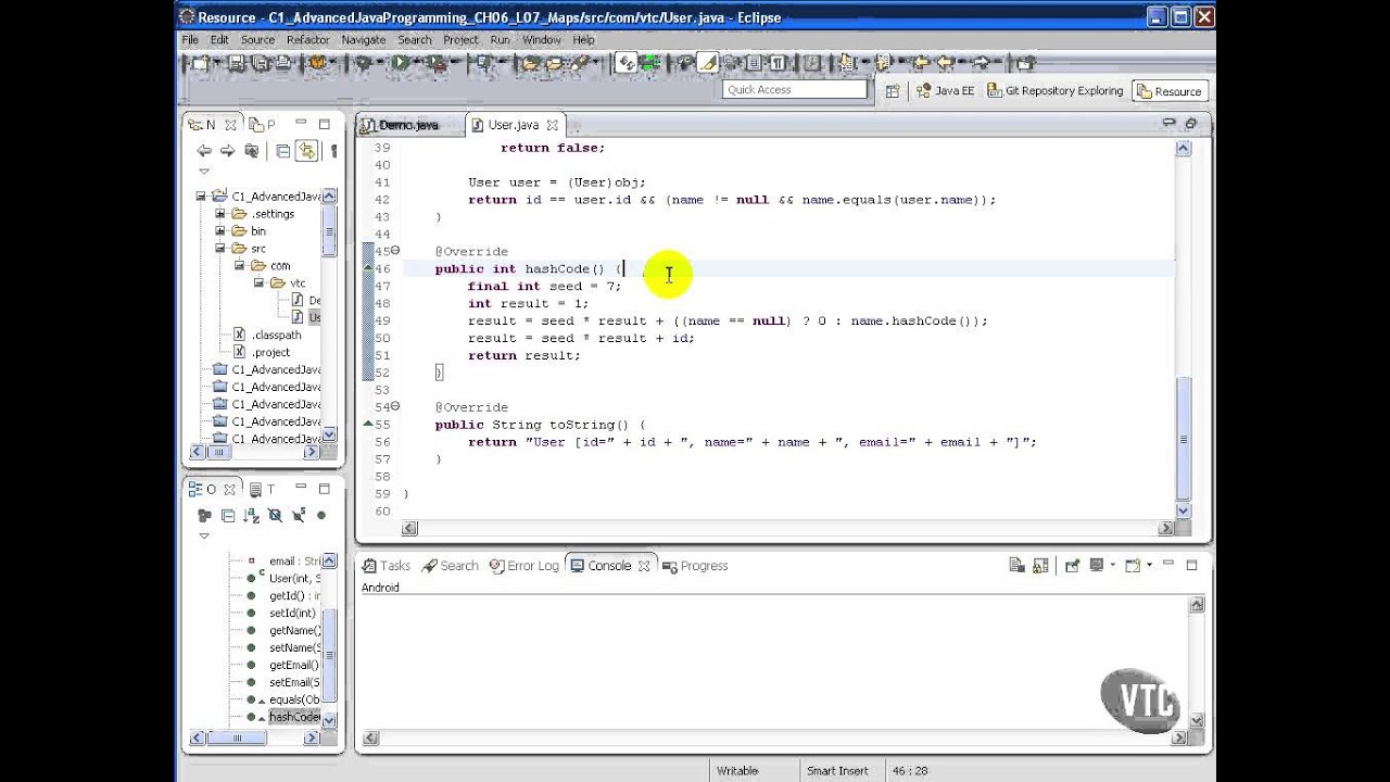 VTC Player   Advanced Java Programming Java SE 7, Maps