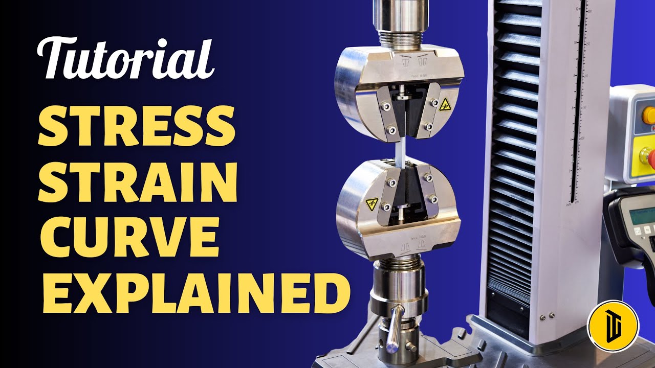 stress strain curve explained with tensile test.